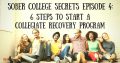 6 Steps to Start a Collegiate Recovery Program - SCS # 4